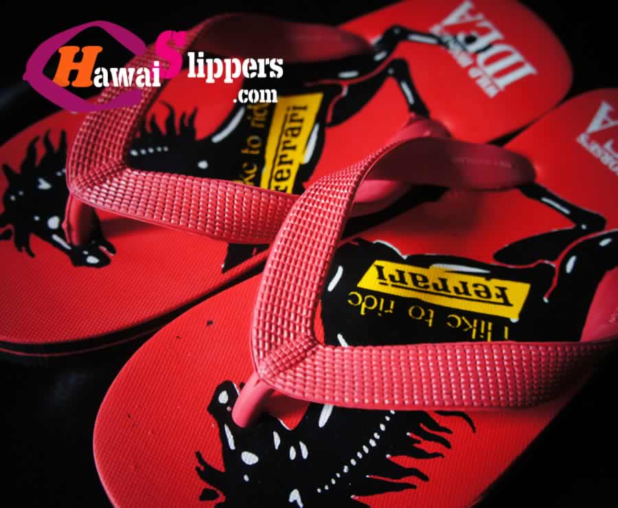 Ferrari Printed Rubber Eva Flip-flops For Distributor » HawaiSlippers.Com